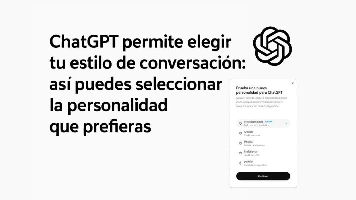 ChatGPT lanza nuevas personalidades: así funciona la herramienta que ...